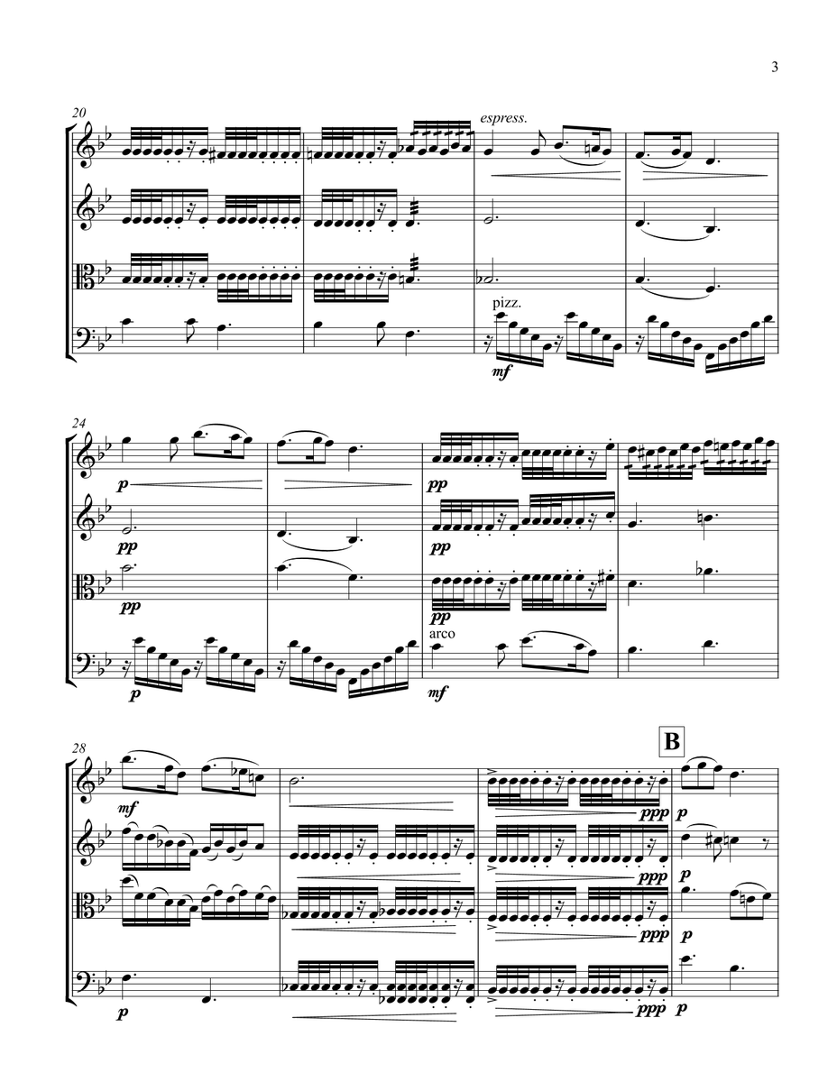 Silent Night – for String Quartet