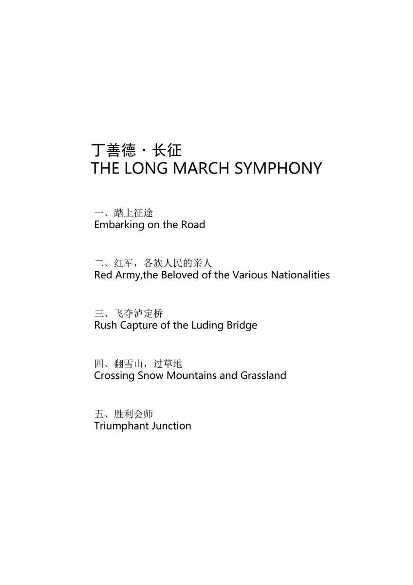 Ding Shande: The Long March Symphony – sheet music