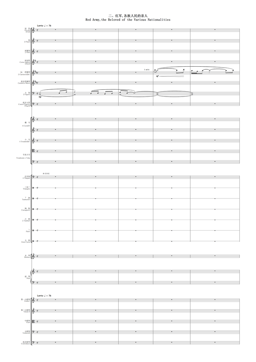 Ding Shande: The Long March Symphony – sheet music