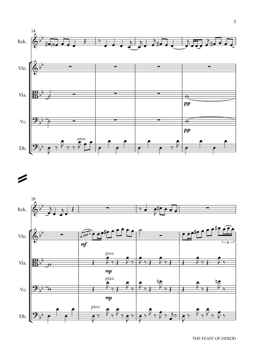 Lydia Kakabadse: The Feast of Herod – for Greek bouzouki, violin, viol